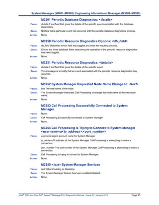 Mitel 5000 error logs - DENWA's guide | PDF