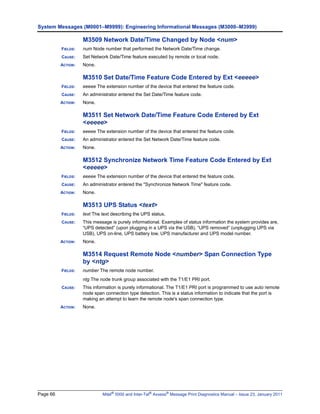 Mitel 5000 error logs - DENWA's guide | PDF
