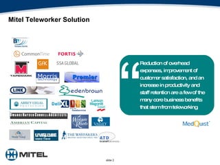 Mitel Teleworker | PPT