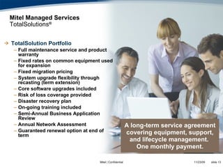 Mitel - Unique In The Industry | PPT | Computing | Technology & Computing