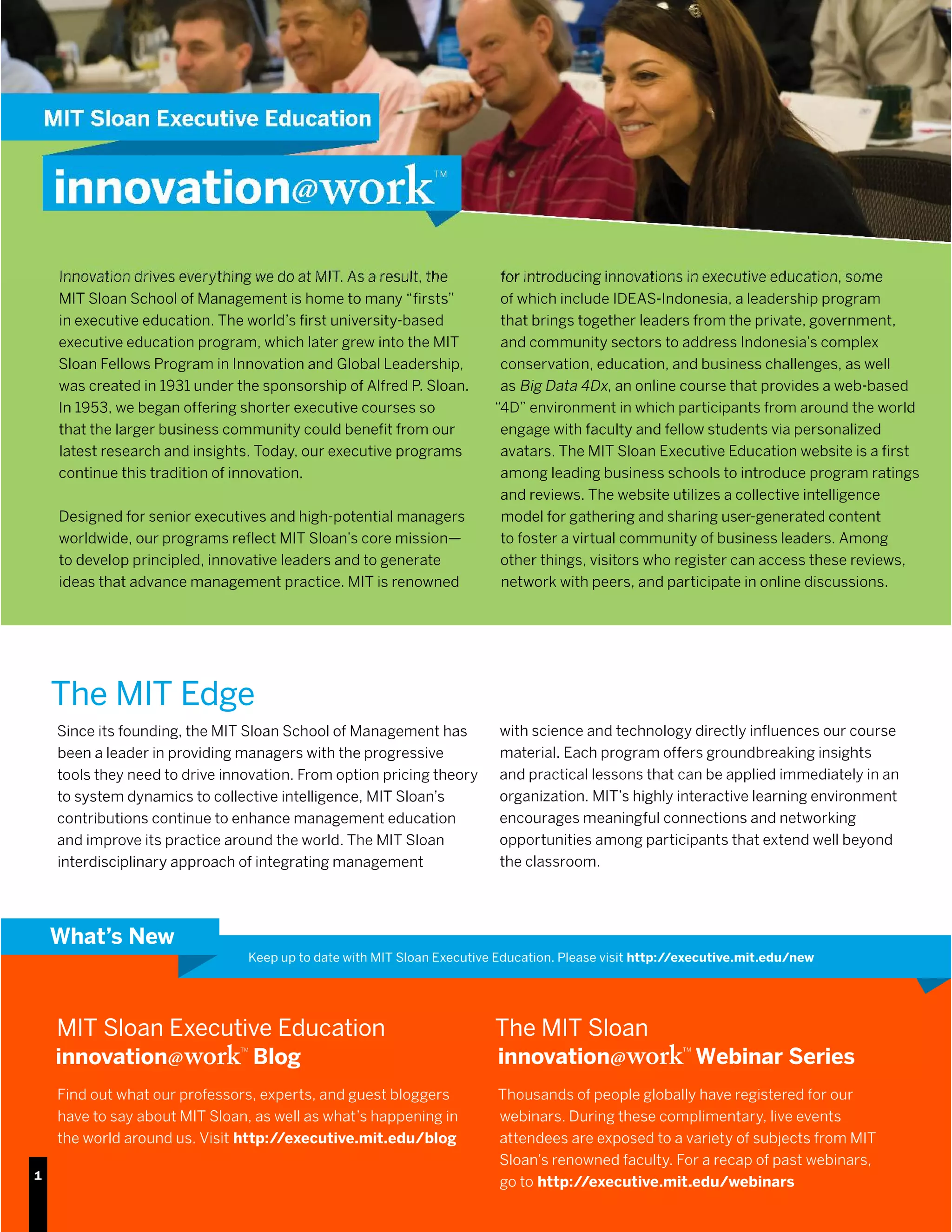 Mit executive education program | PDF