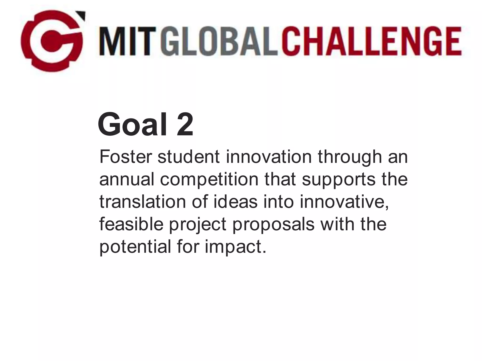 MIT Global Challenge - Progress Update | PPT