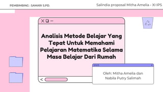 Mitha Amelia - Salindia proposal penelitian.pptx