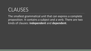 Mithlesh Clauses. An Introduction to Clauses pptx | PPT