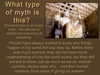 Miths and legends: Pandora's Box | PPT