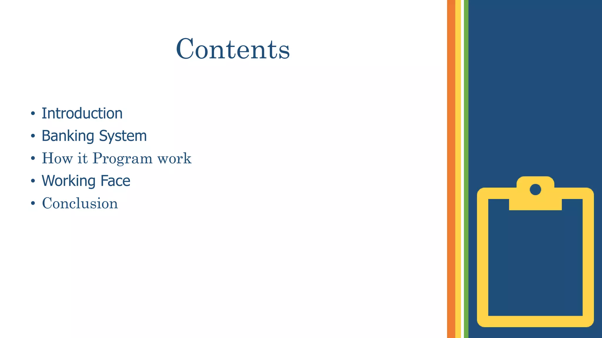 Bank Management System project | PPTX