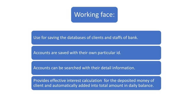 Bank Management System project | PPTX