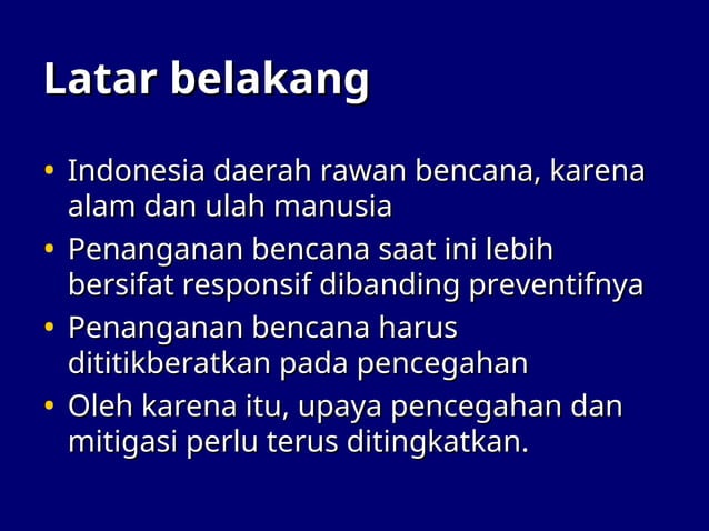 mitigasibencana, pencegahan bencana, materi.ppt