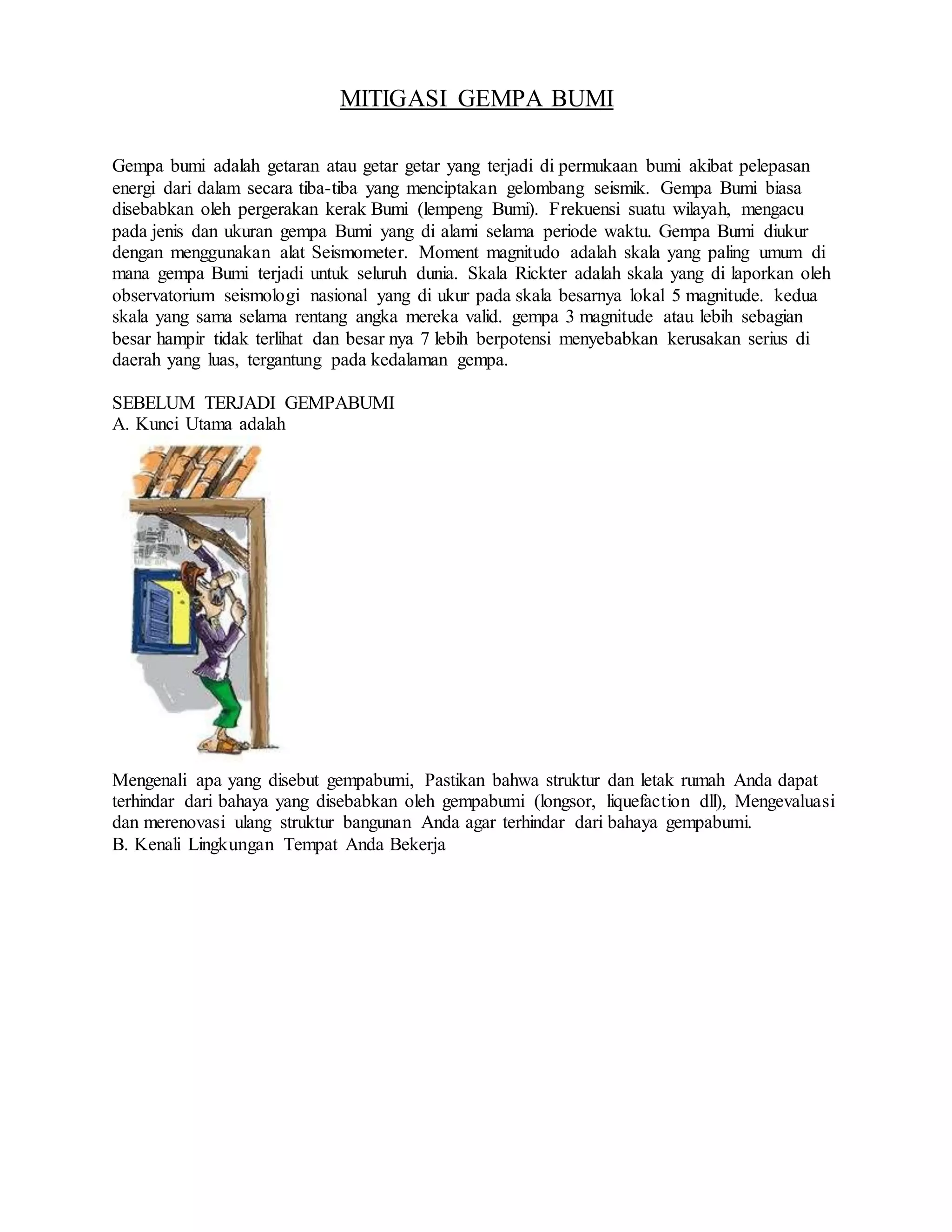 Mitigasi gempa bumi | PDF