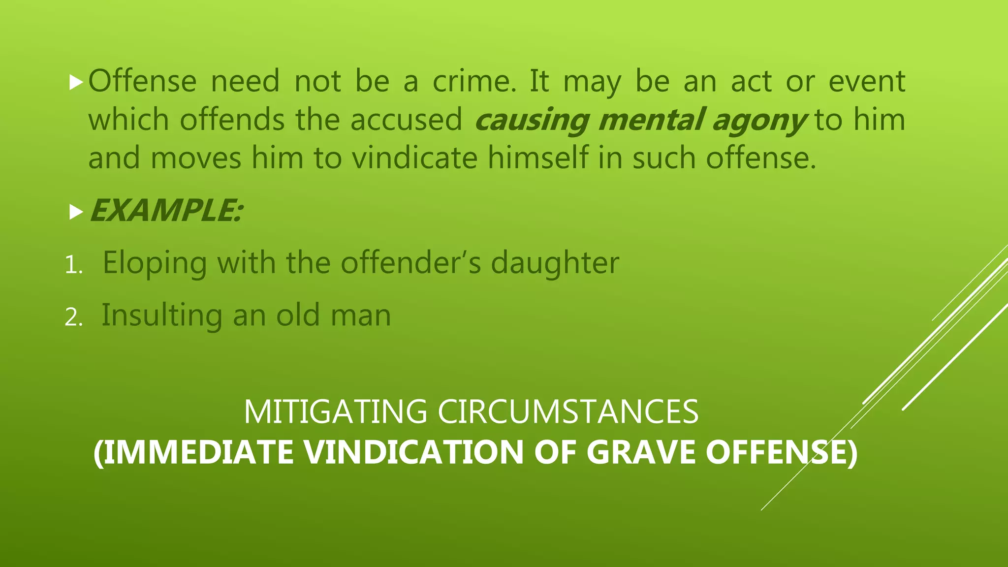 Mitigating circumstance | PPTX