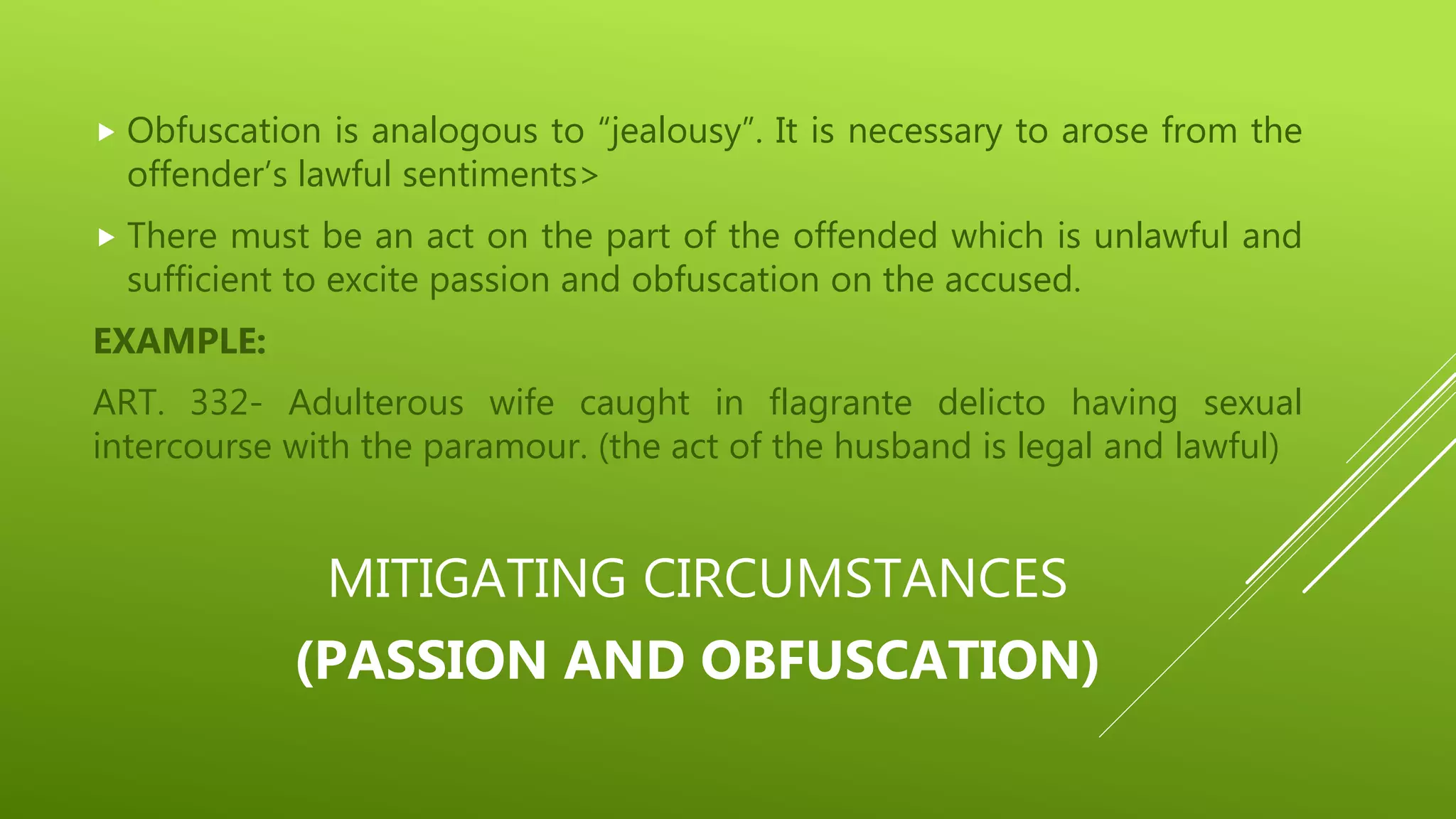 Mitigating circumstance | PPTX