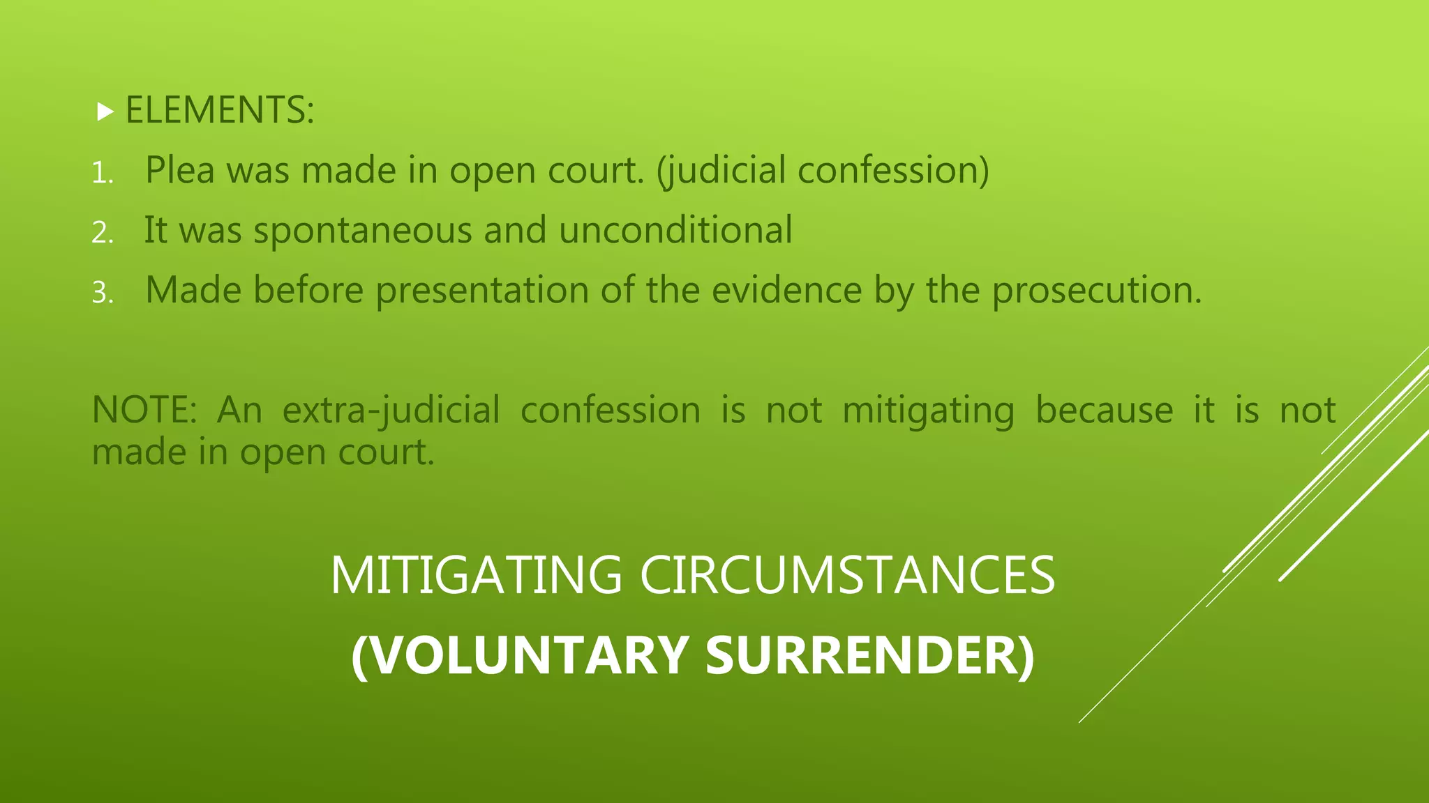 Mitigating circumstance | PPTX