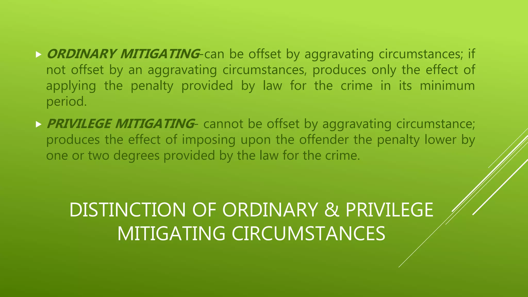 Mitigating circumstance | PPTX