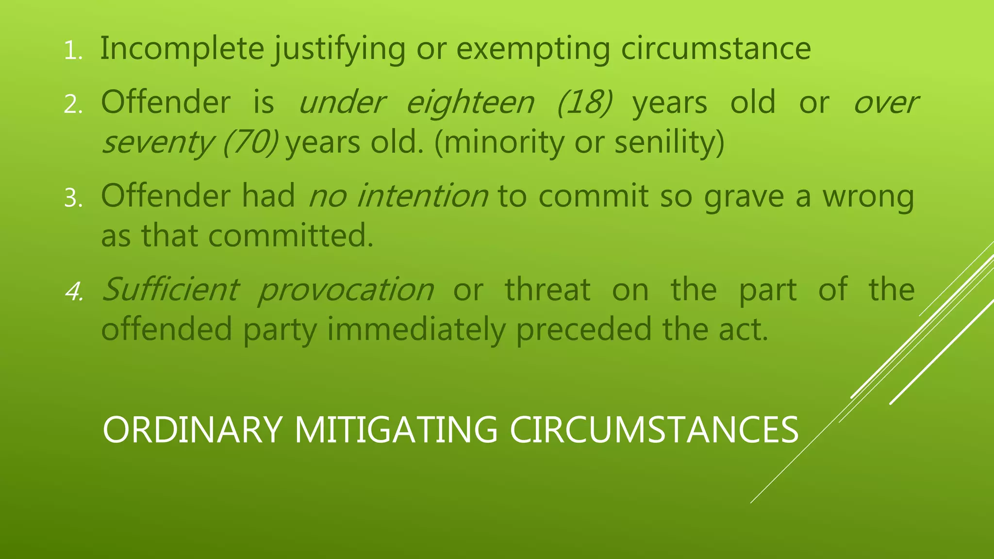 Mitigating circumstance | PPTX