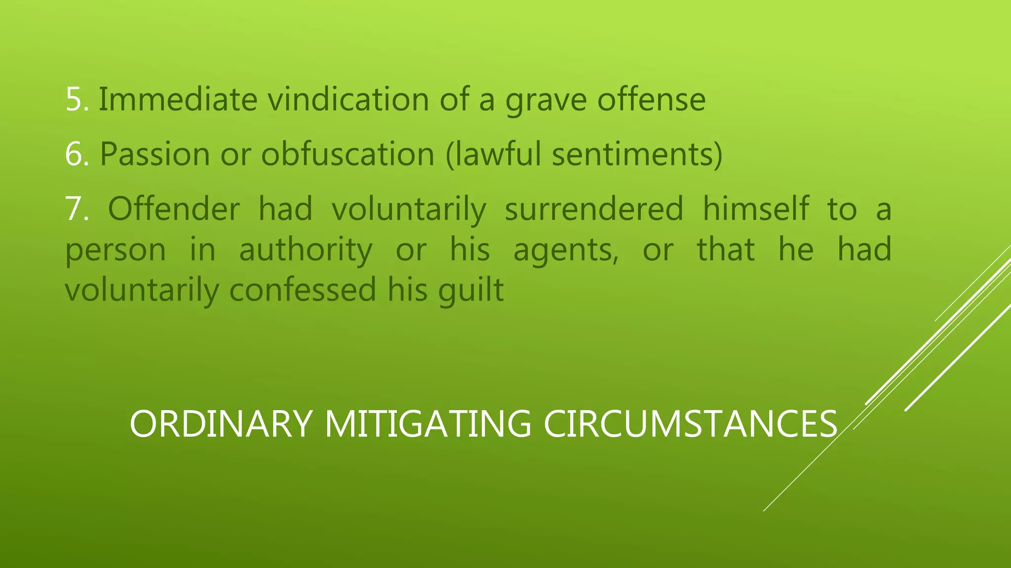 Mitigating circumstance | PPTX