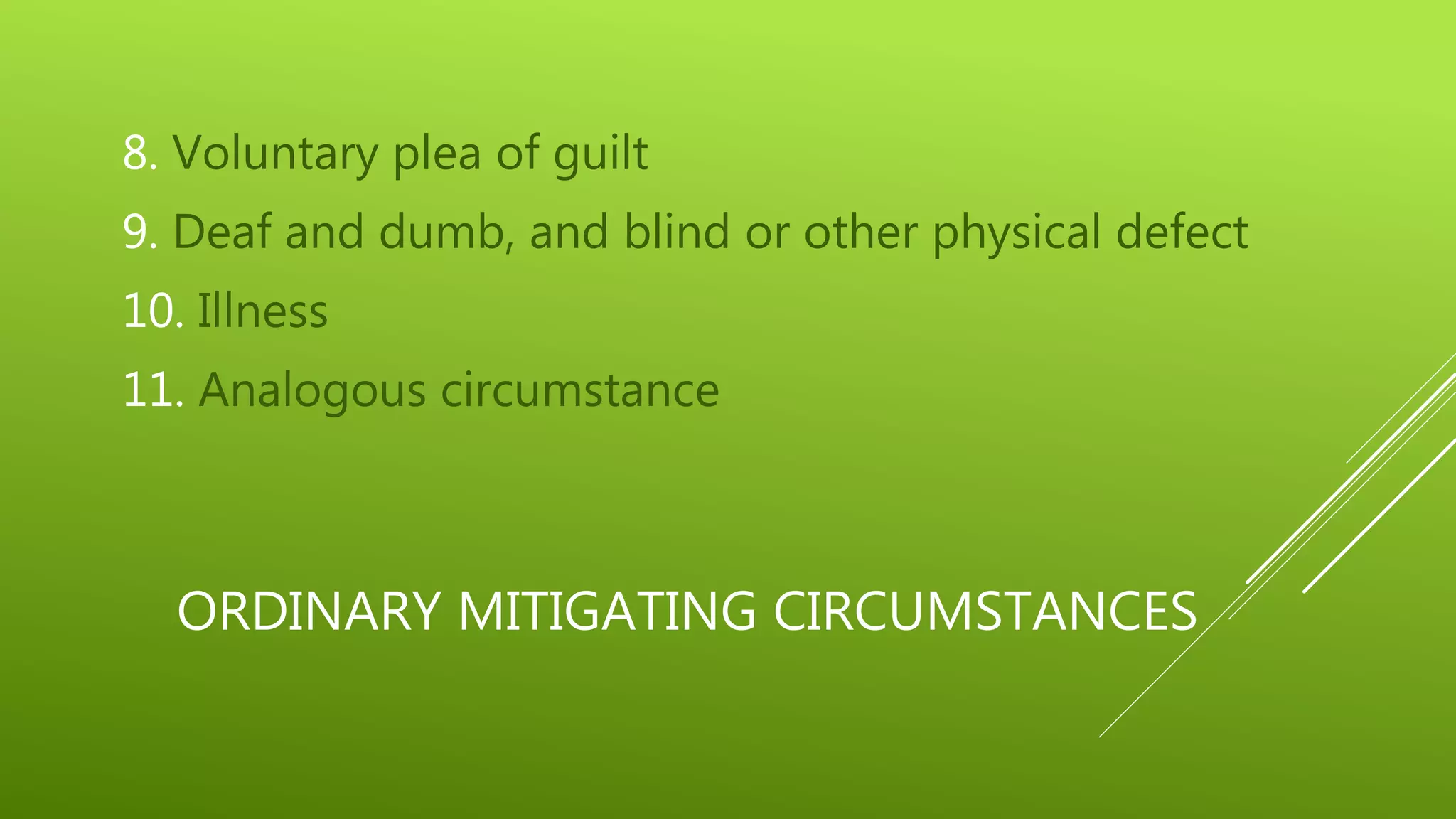 Mitigating circumstance | PPTX