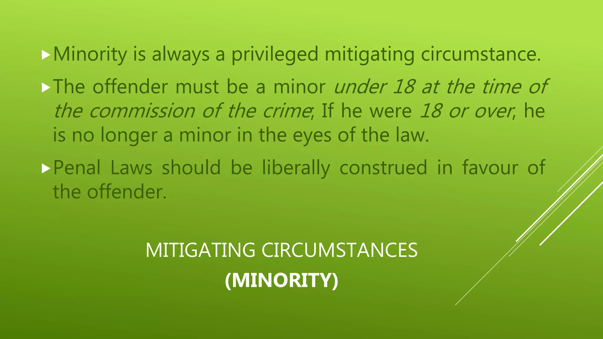 Mitigating circumstance | PPTX