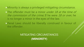 Mitigating circumstance | PPTX