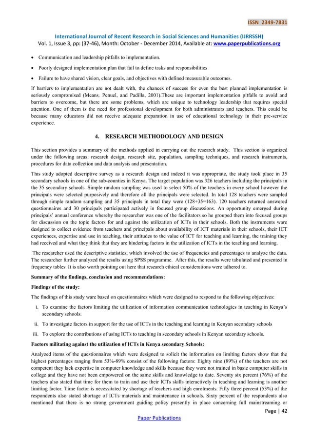 Mitigating Factors, and Factors Militating against Teacher’s ...