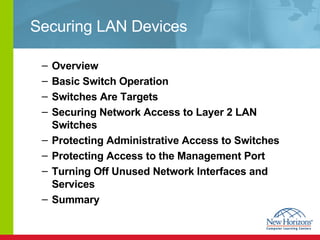 Mitigating Layer2 Attacks | PPT