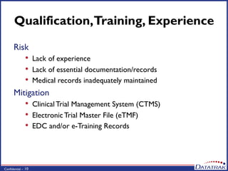 Mitigating Risks in Clinical Studies | PDF