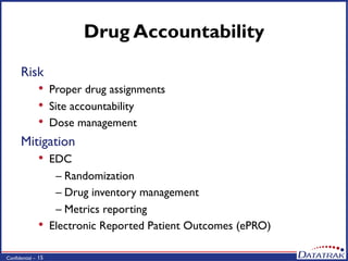 Mitigating Risks in Clinical Studies | PDF