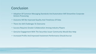 Mitigating risk in the corporate actions lifecycle – | PPTX