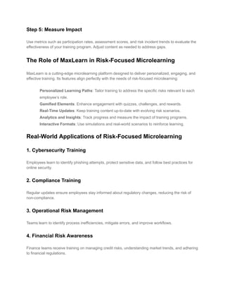 Mitigating Risks and Maximizing Growth with Microlearning Solutions _ MaxLearn LLC.pdf