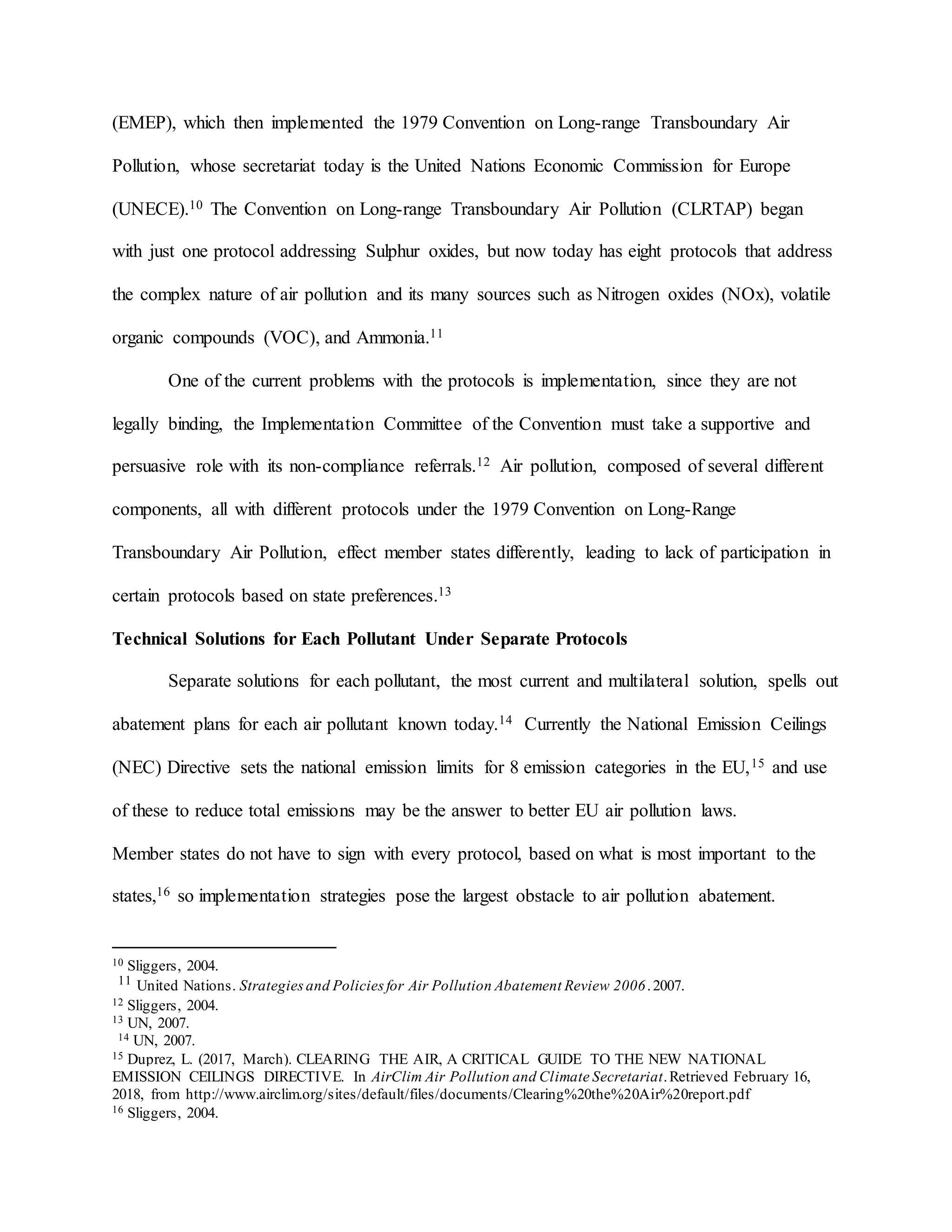 Mitigating transboundary air pollution in europe | DOCX