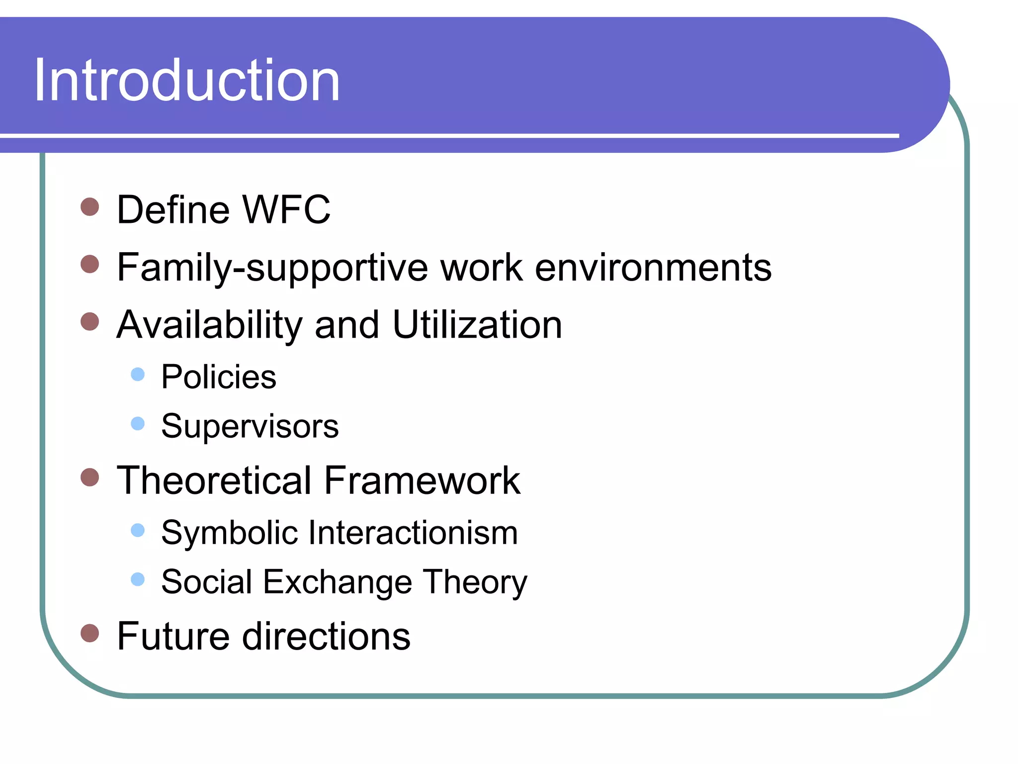 Mitigating Work Family Conflict | PPT