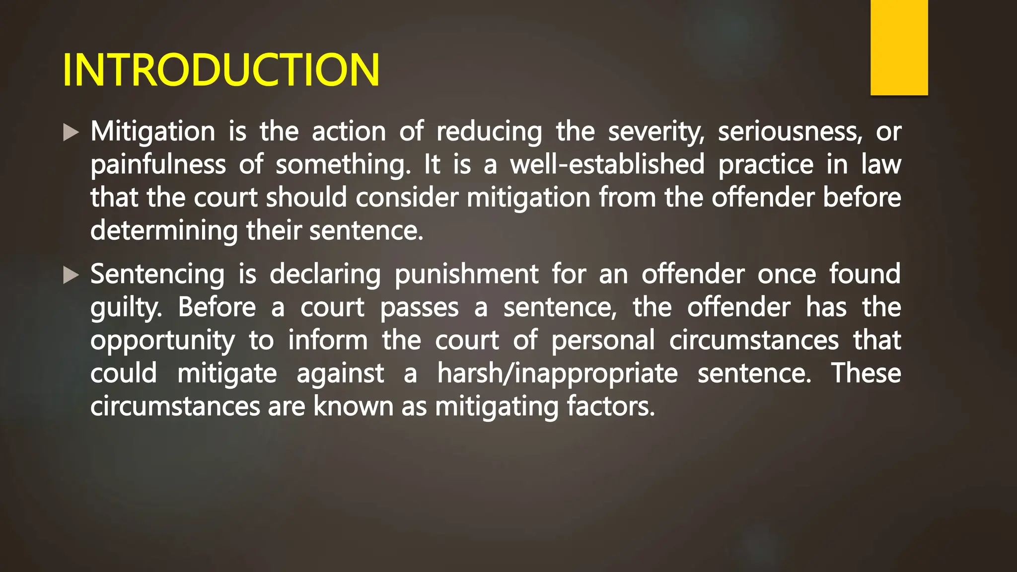 Mitigation and Sentencing in Criminal Litigation.pptx