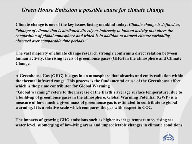 Mitigation of GHE by carbon capture at NFCL,Kakinada.ppt | Commodities ...
