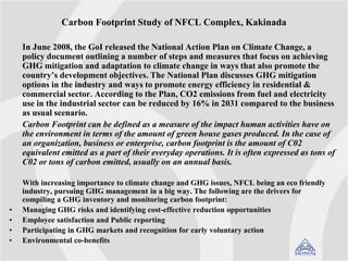 Mitigation of GHE by carbon capture at NFCL,Kakinada.ppt