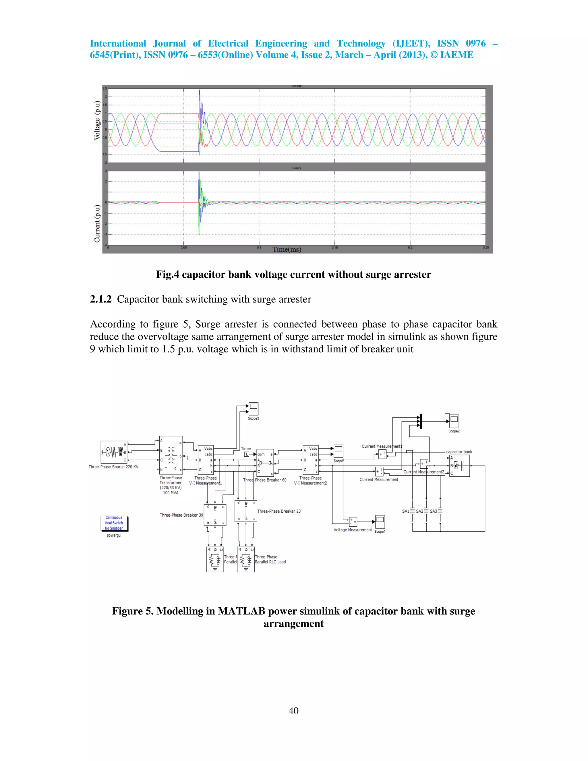 Mitigation Of Switching Overvoltage By Application Of Surge Arrester On