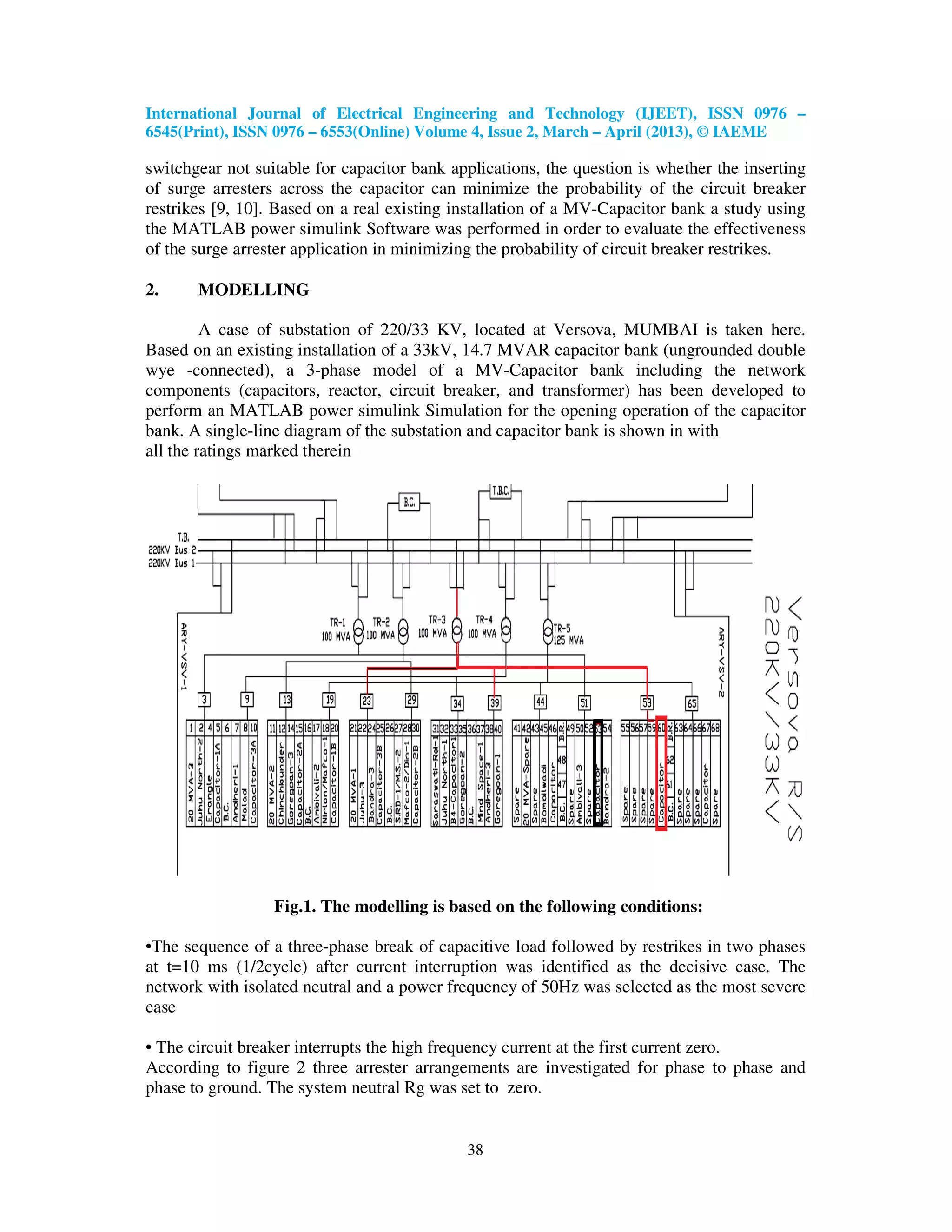 Mitigation Of Switching Overvoltage By Application Of Surge Arrester On