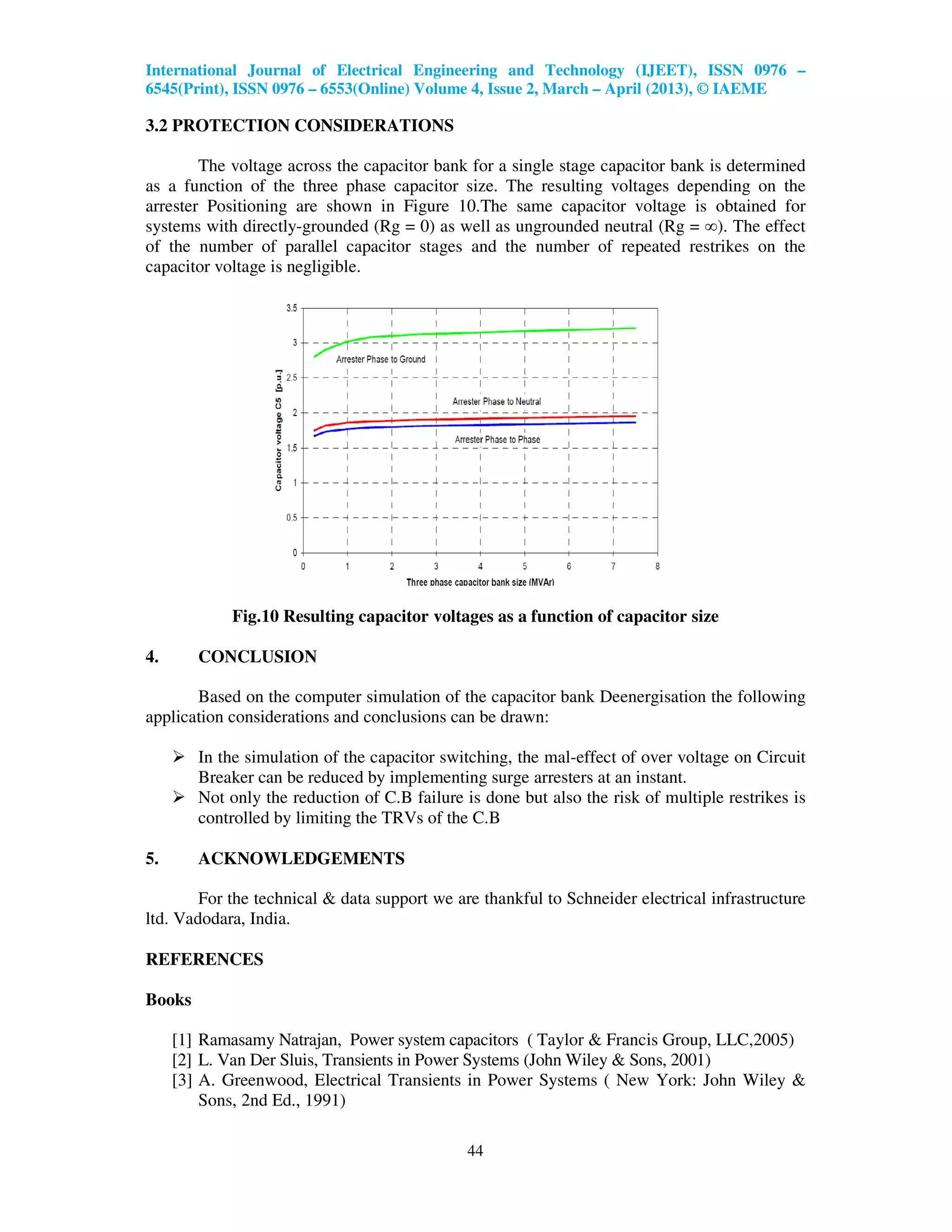 Mitigation Of Switching Overvoltage By Application Of Surge Arrester On