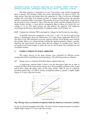 Mitigation of switching overvoltage by application of surge arrester on capacitor | PDF