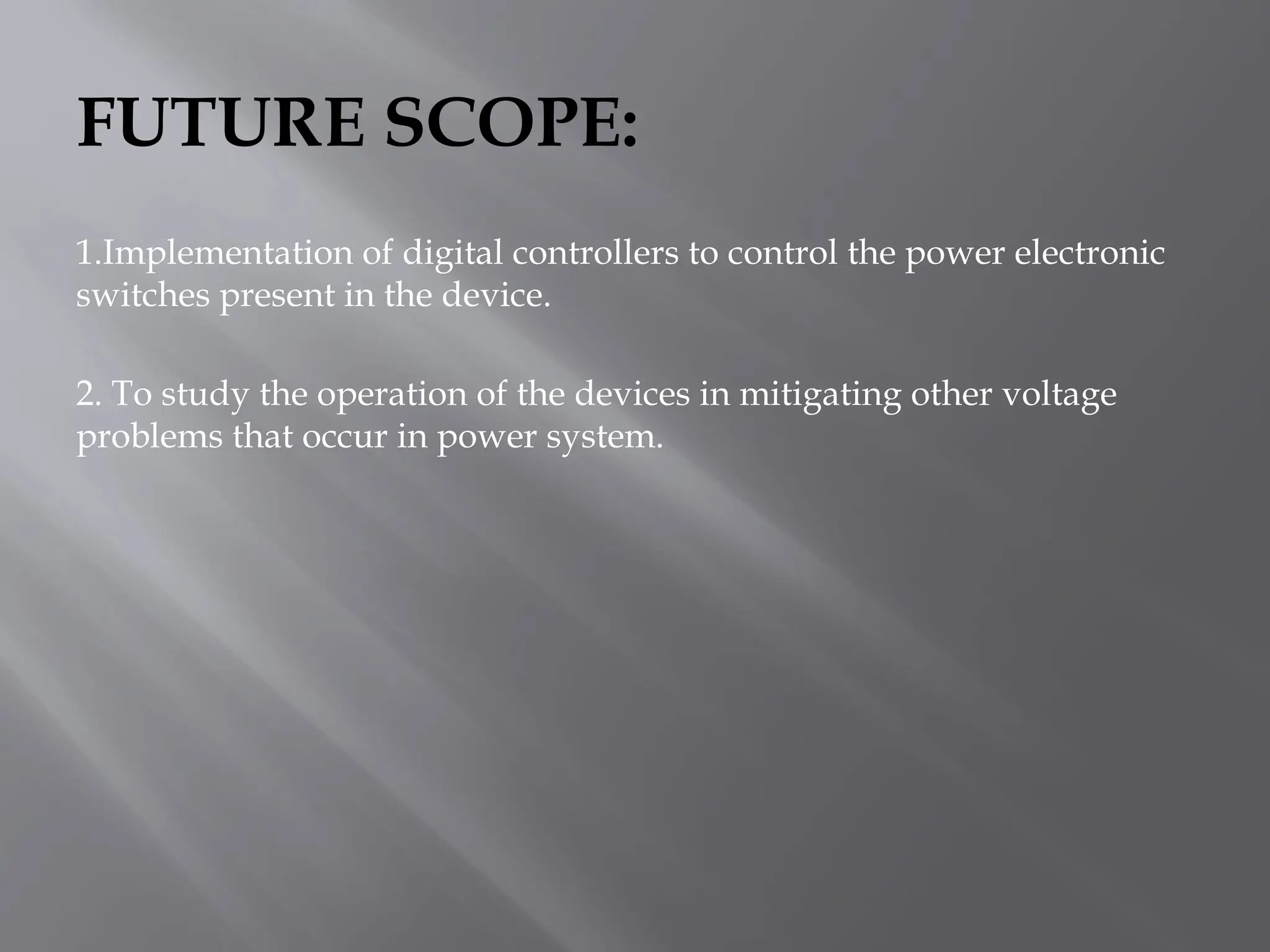 Mitigation Techniques for Power Quality Improvement | PPTX