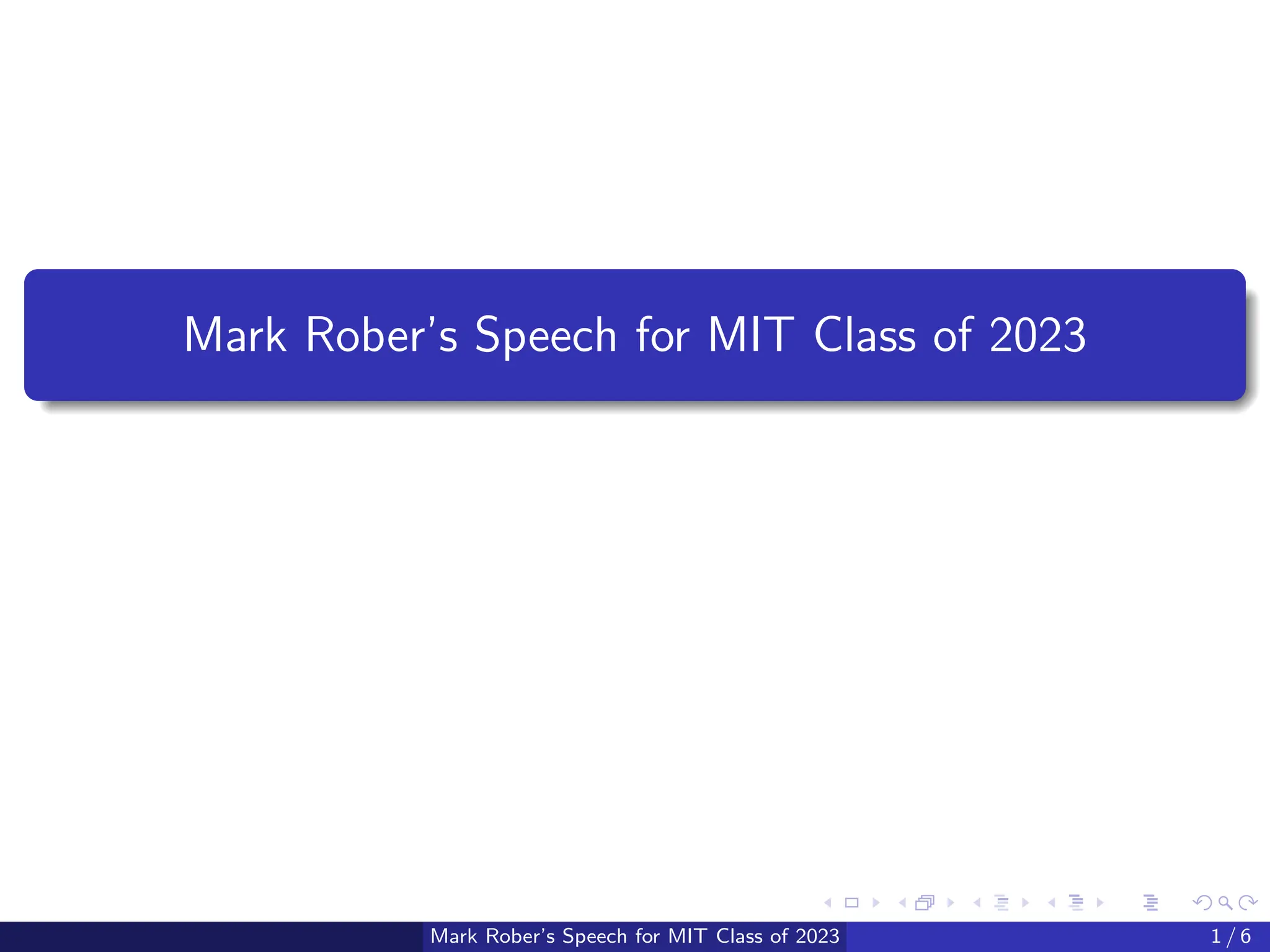 KEY take aways Mark Rober MIT 2023 commencement speech | PPT