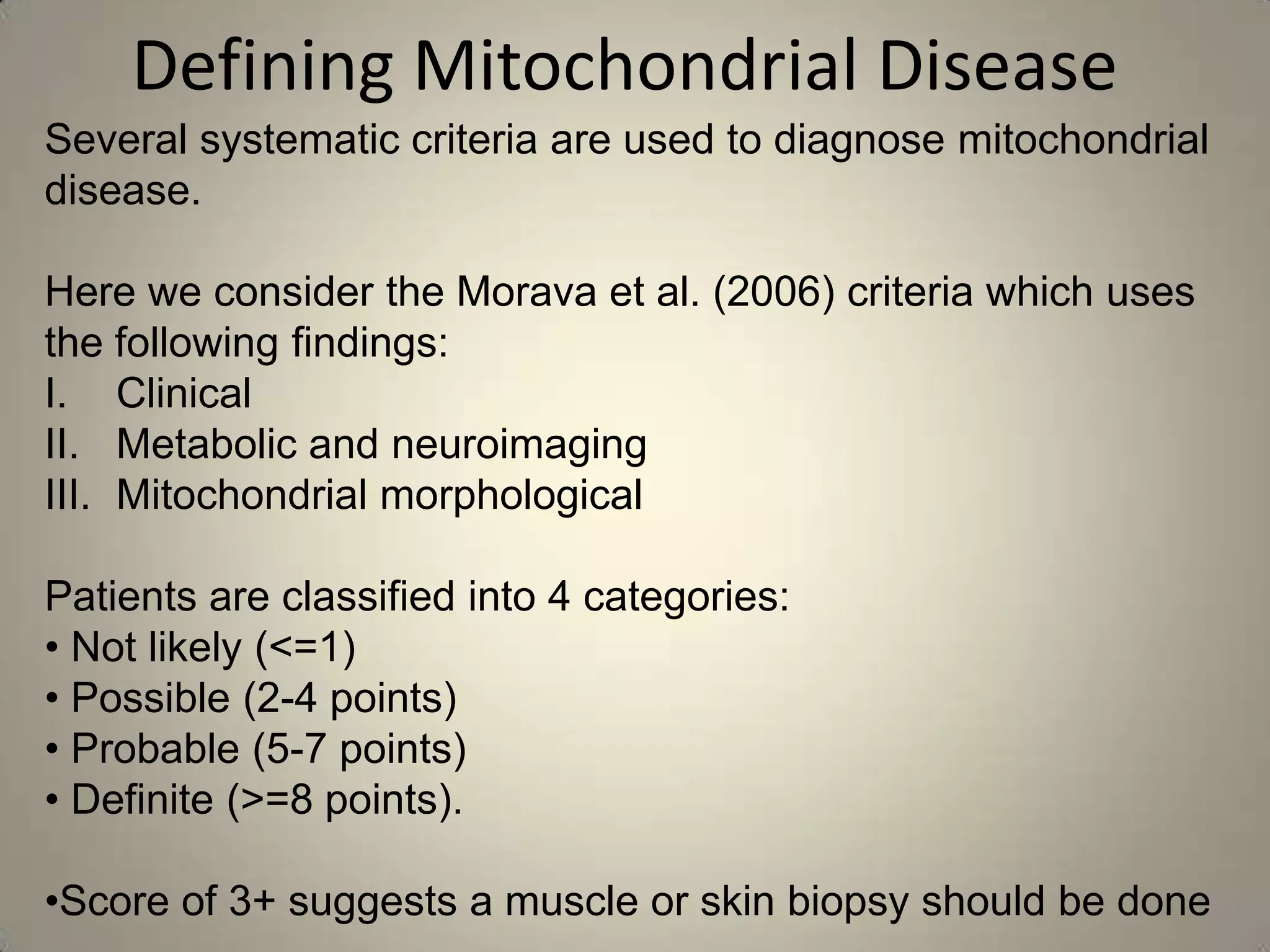 Mitochondrial Disorders and Cerebral Folate Deficiency in Autism ...