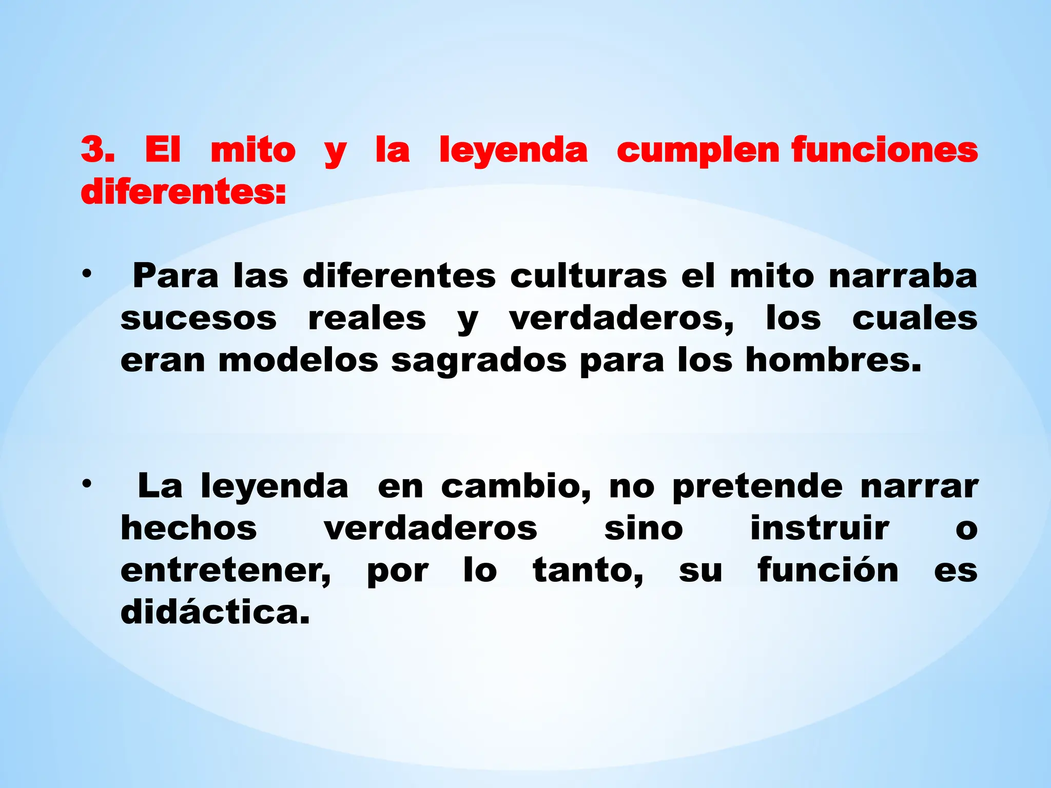 mito y leyenda, características y diferencias. | PPTX