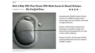 Mitochondrial Replacement Therapy | PPTX