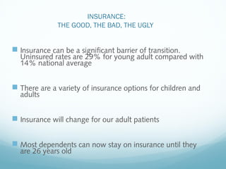 Understanding Health Care Transition | PPT