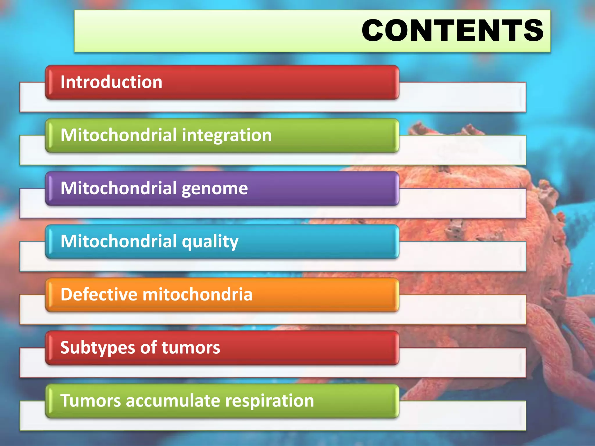 Mitochondria and cancer | PPTX
