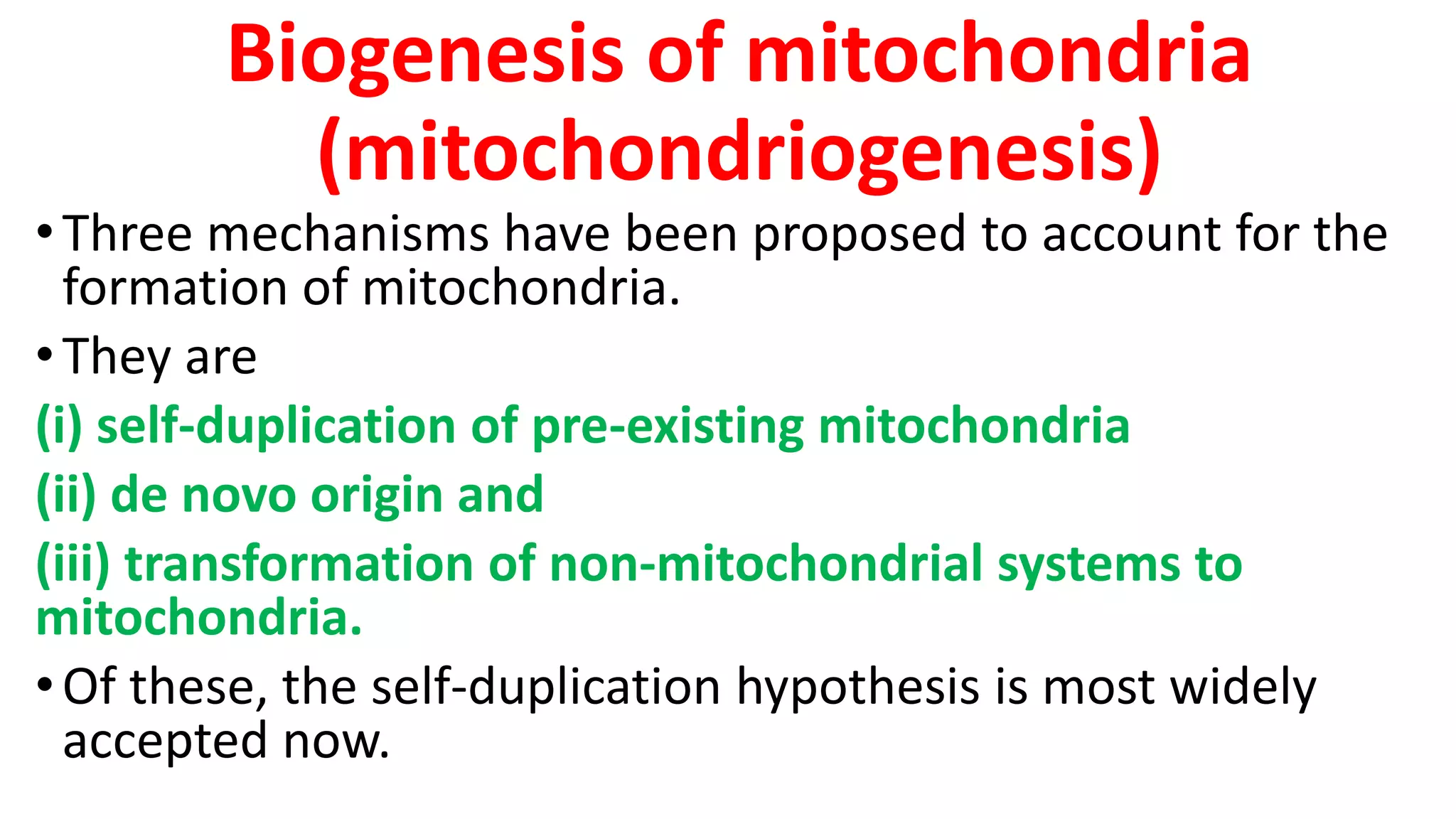 mitochondria biogenesis and functions.pptx