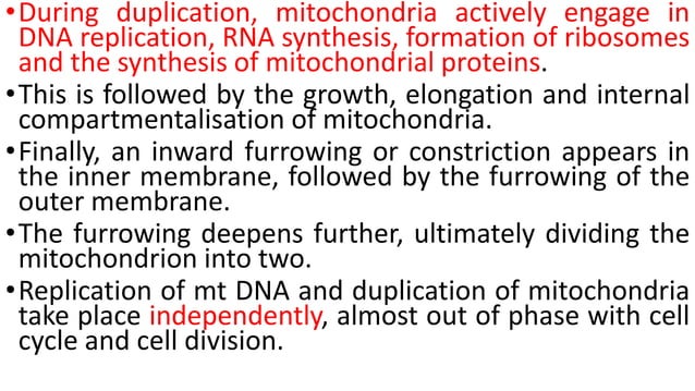 mitochondria biogenesis and functions.pptx | Biological Sciences | Science