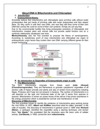 Mitochondrial and chloroplast DNA | DOCX