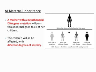 Mitochondrial diseases overview! | PPTX