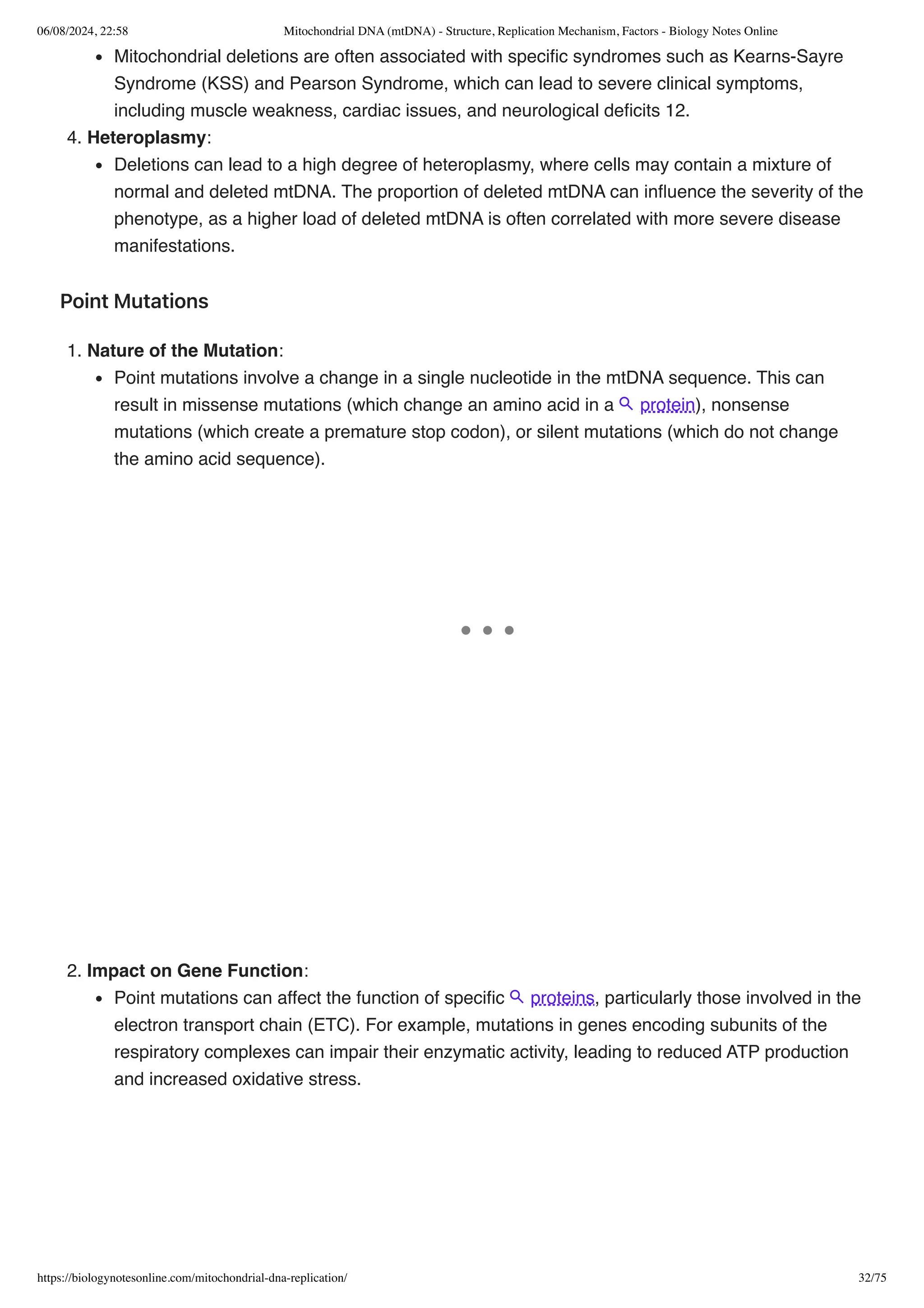 Mitochondrial DNA (mtDNA) - Structure, Replication Mechanism, Factors ...