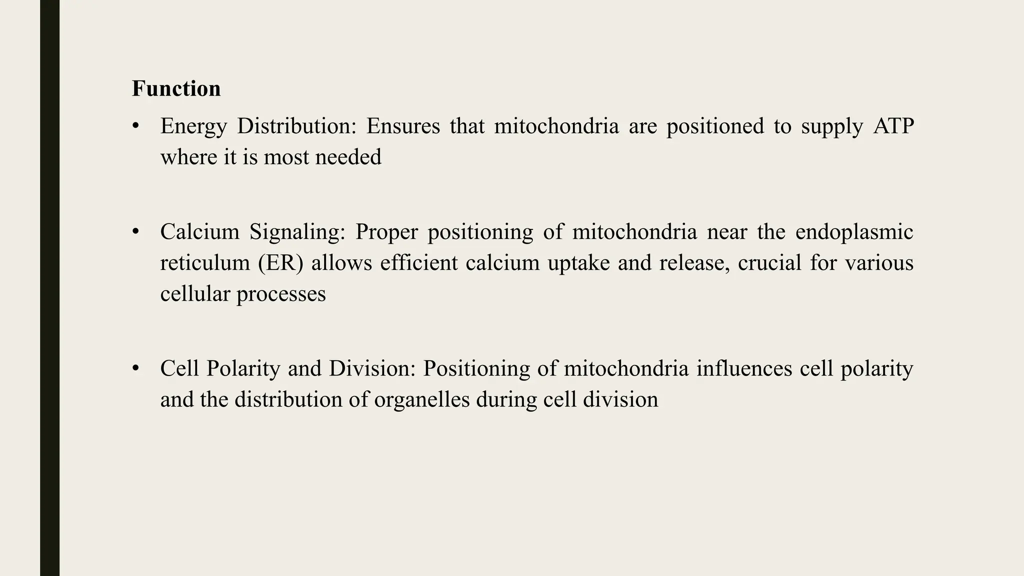 Mitochondrial Dynamics- topic presentation | PDF